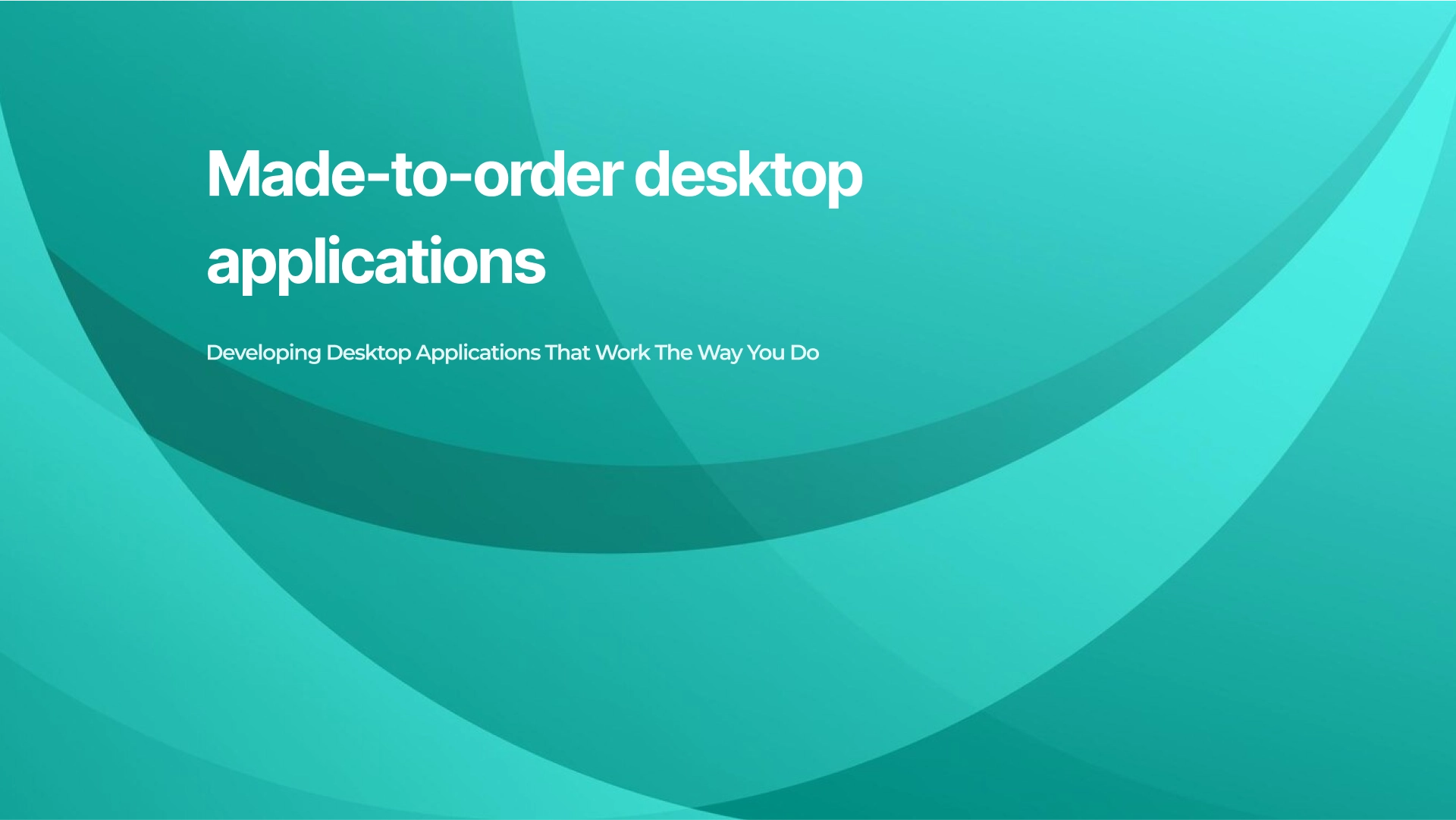 Custom Desktop Application Development Services | Stockeds